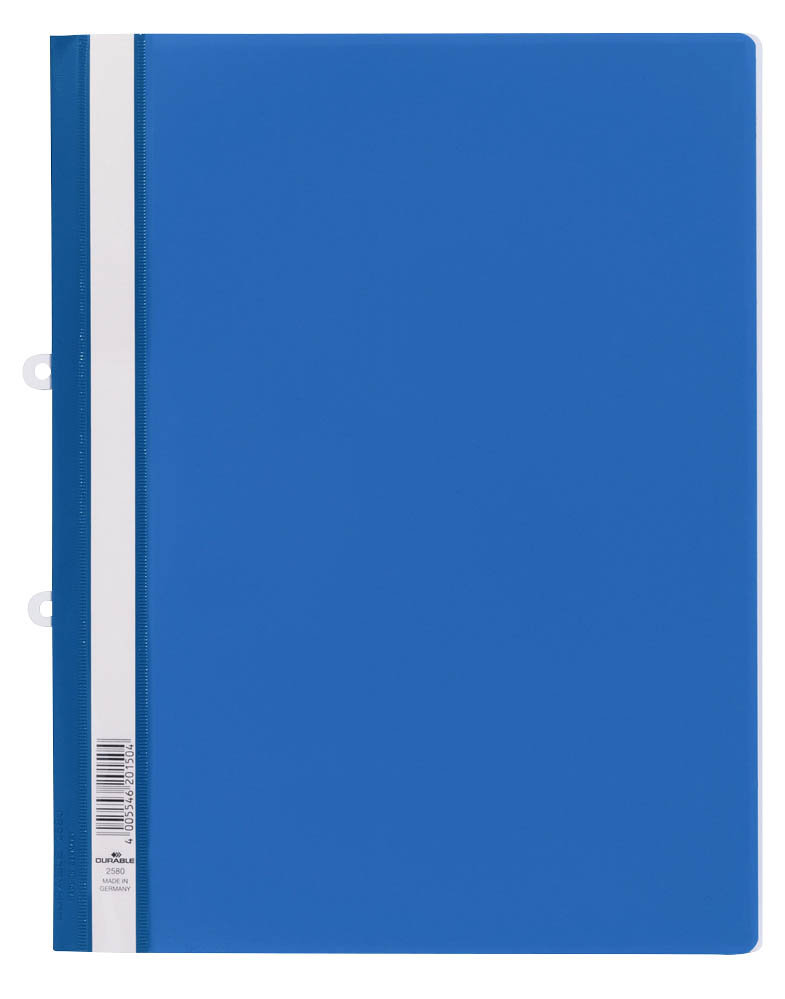 25 DURABLE Schnellhefter Kunststoff blau DIN A4 überbreit | office discount