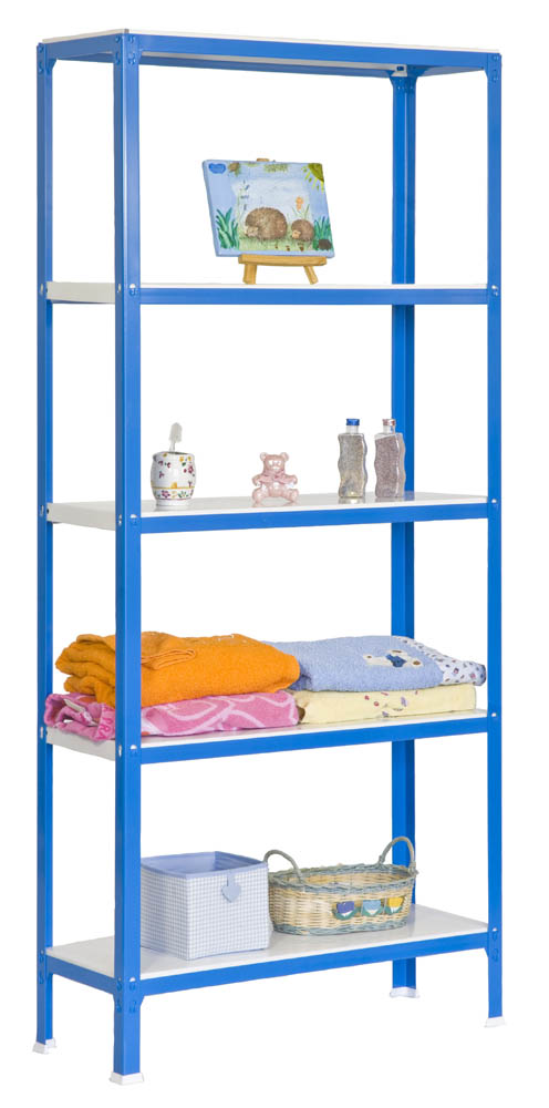 Simonrack Schwerlastregal SIMONHOME CLICK COLOR PLUS 5 8435104940419 blau, weiß 100,0 x 30,0 x ...