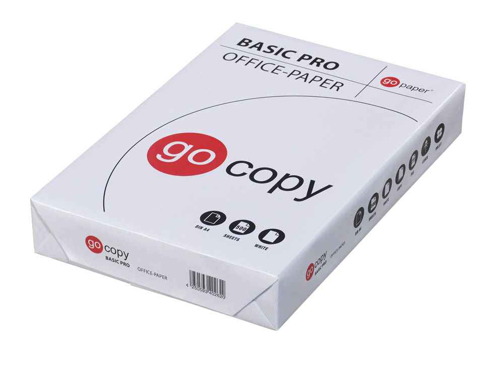 AKTION: go copy Kopierpapier Basic Pro DIN A4 70 g/qm 10x 500 Blatt | office discount