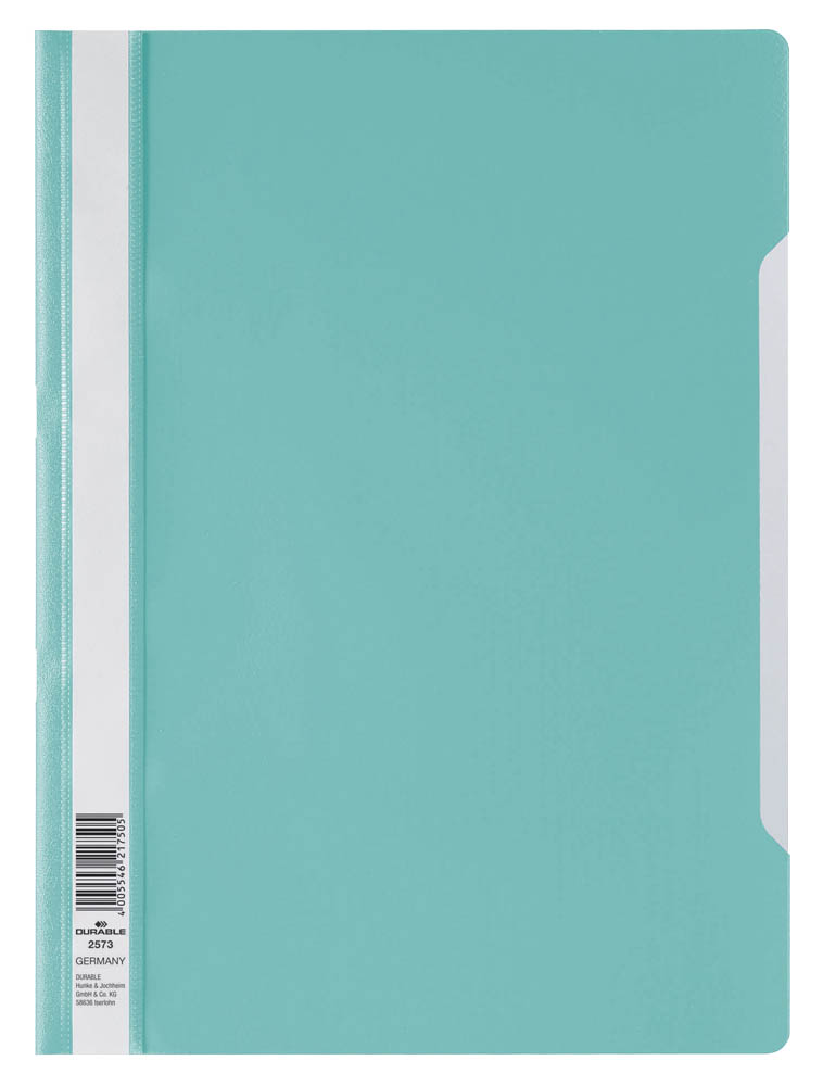 10 DURABLE Schnellhefter Kunststoff türkis DIN A4 | office discount
