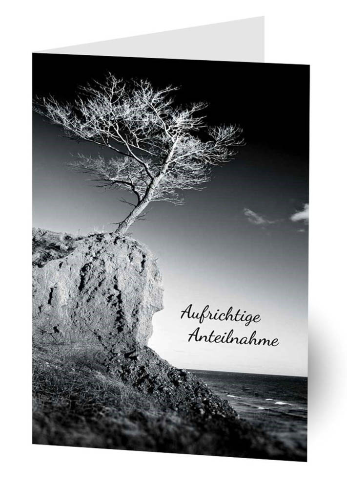 LUMA Trauerkarte Baum DIN B6 | office discount