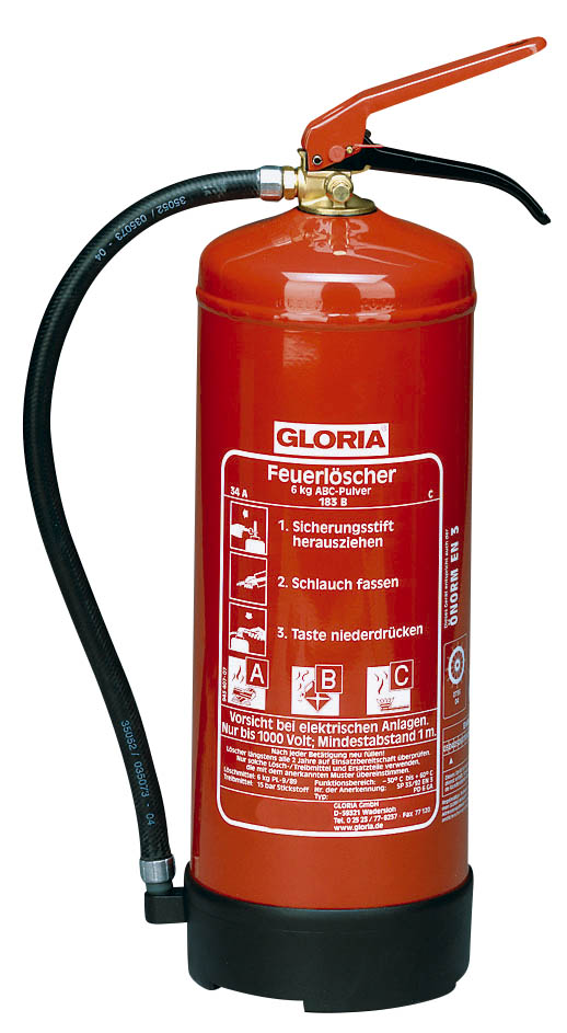 GLORIA PD6GA Feuerlöscher Pulver 6,0 kg | office discount