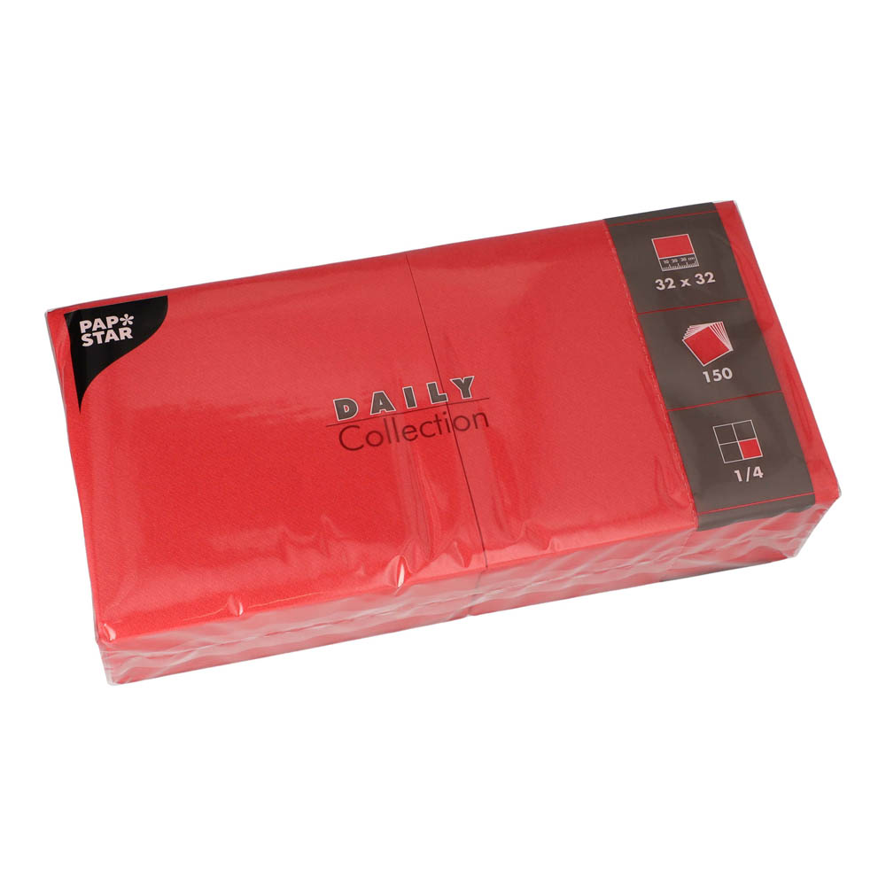 PAPSTAR Servietten Daily Collection rot 2-lagig 32,0 x 32,0 cm, 150 St. | office discount