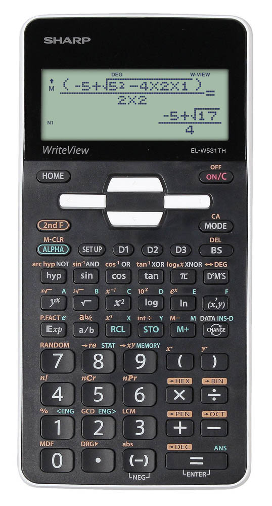 SHARP EL-W531TG Wissenschaftlicher Taschenrechner schwarz/weiß | office discount