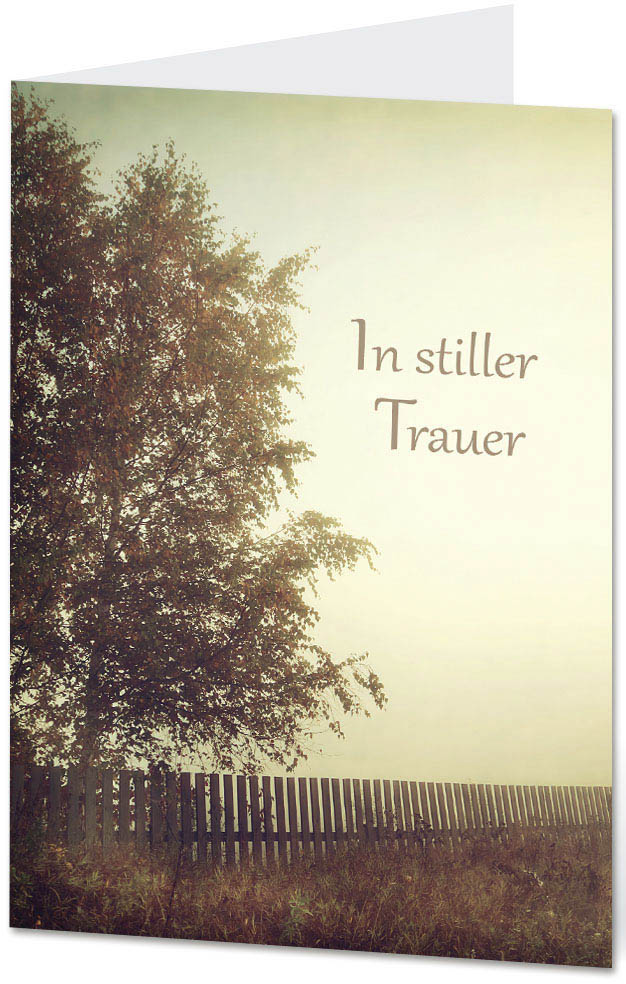 LUMA Trauerkarte Baum DIN B6 | office discount
